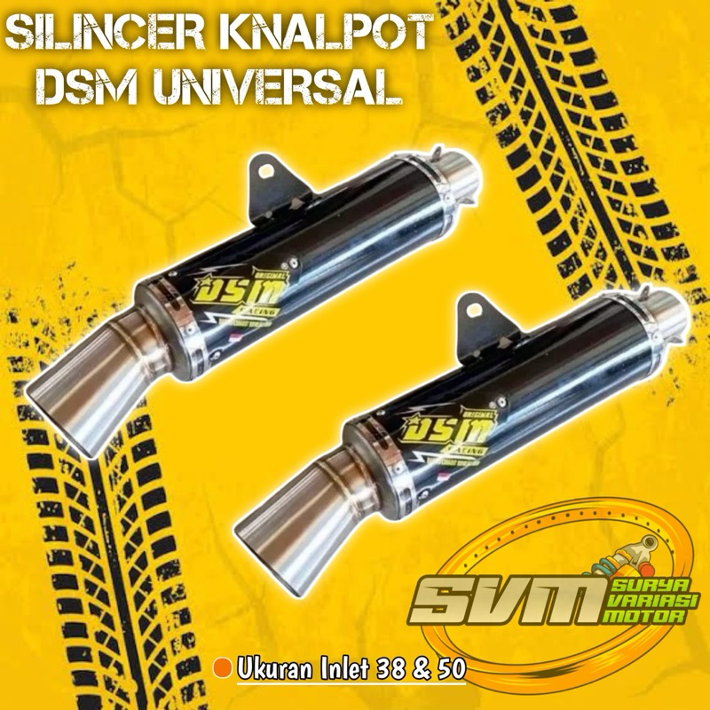 Jual Silincer Knalpot Racing DSM Black Series Sarang Full Silincer DSM ...