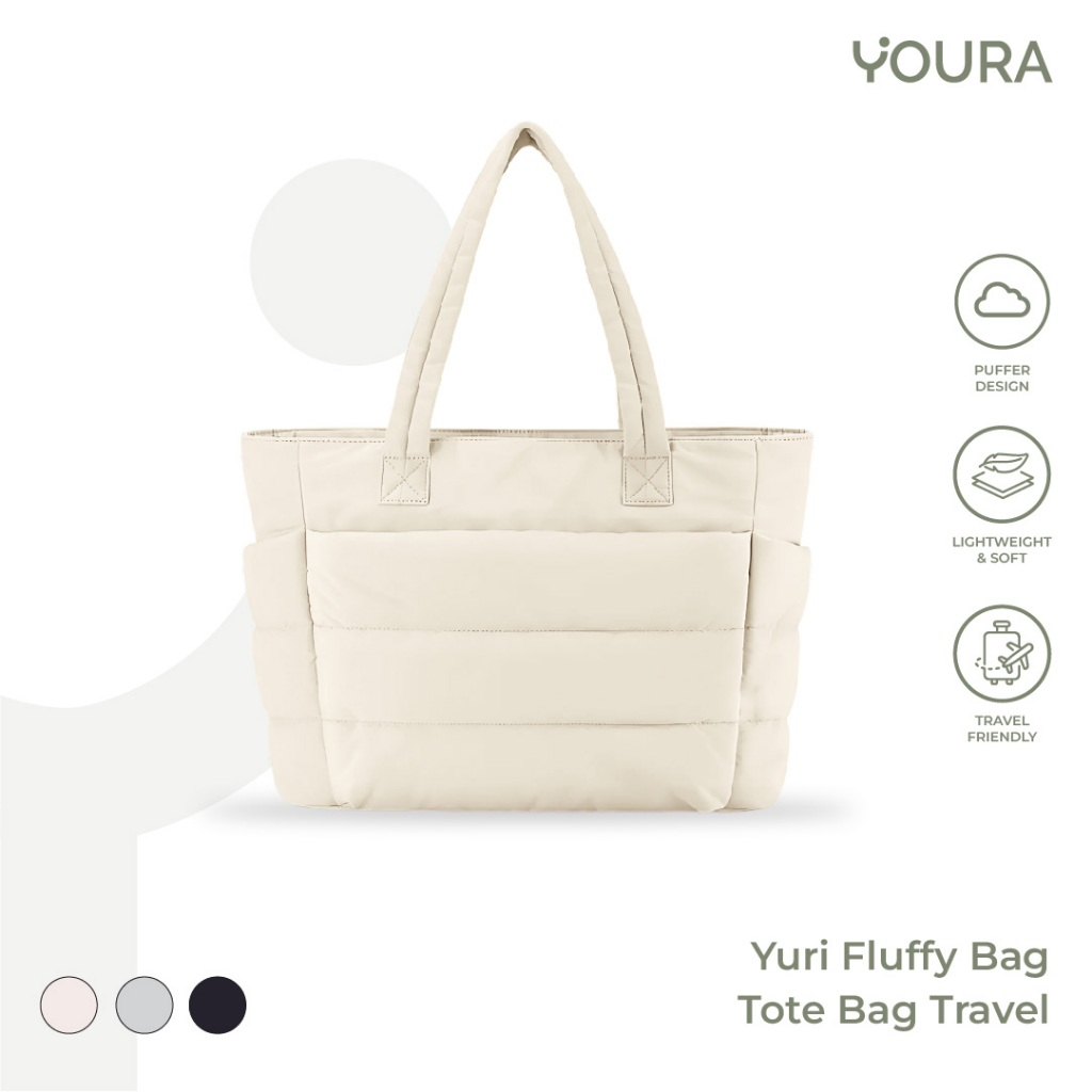 Jual YOURA - YURI Bag Tas Wanita Fluffy Tote Bag Travel Bag Tas Wanita ...