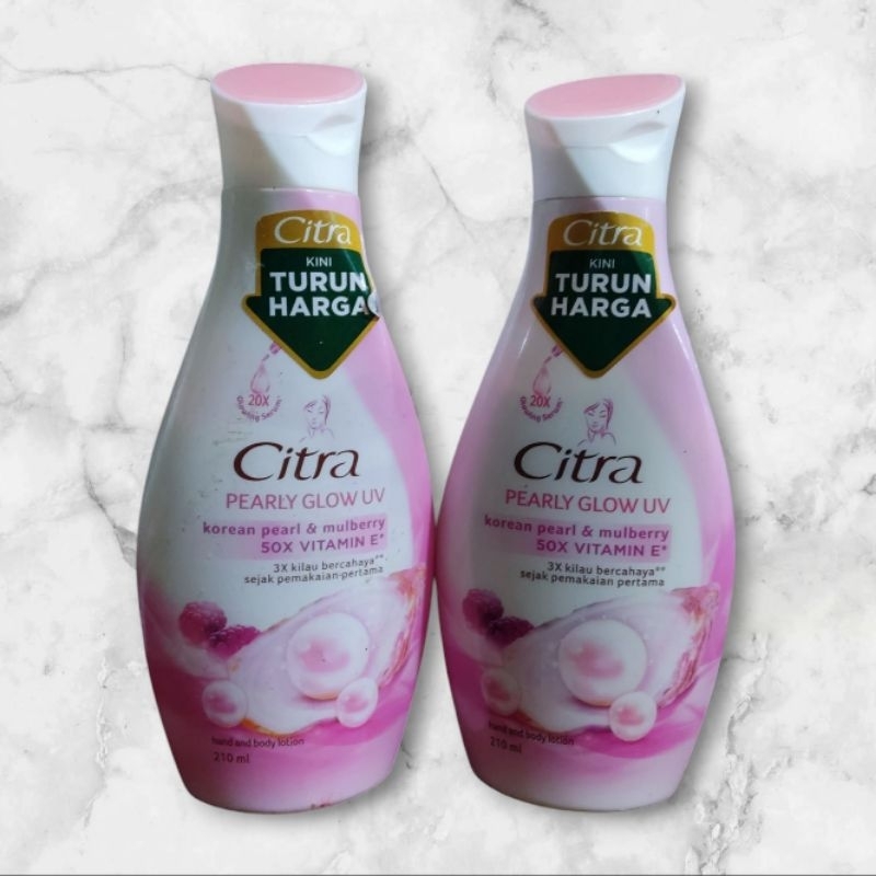 Jual Citra Pearly Glow UV Hand and Body Lotion 210 ml | Shopee Indonesia