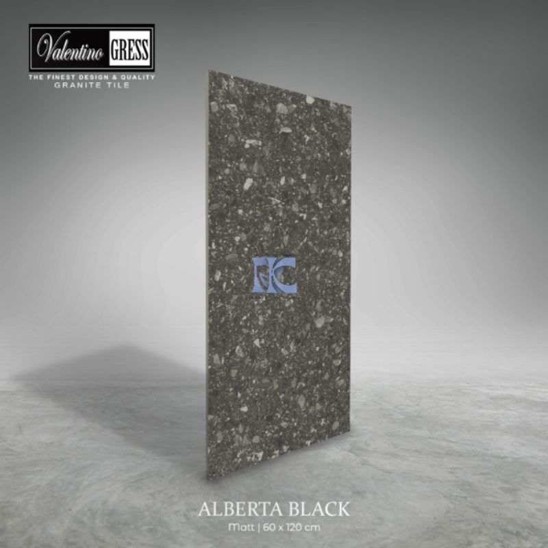 Jual Granit lantai 60x120 Alberta black / Valentino Gress / Kw 1 / Matt ...