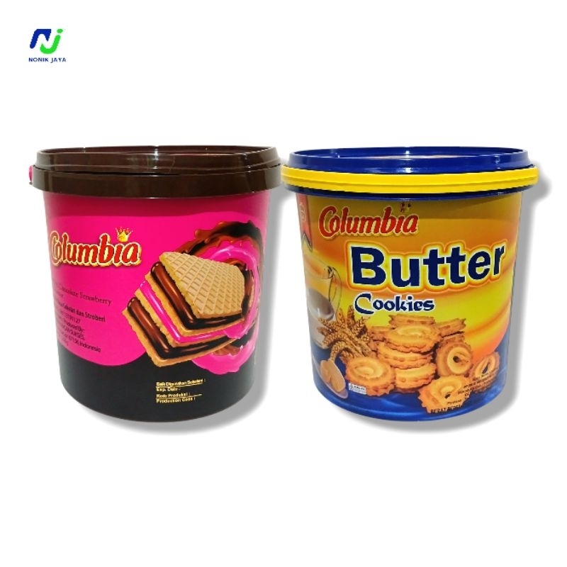 Jual Columbia Wafer Kaleng Timba@240g - Black Cookies, Butter Cookies ...
