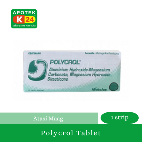 Jual Polycrol Chew Tablet 10s (per-strip) | Shopee Indonesia