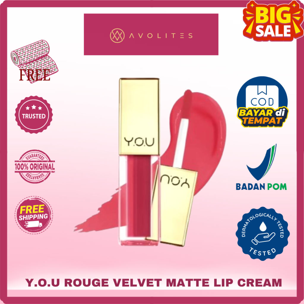 Jual Lip cream Prilly Semi matte YOU The Gold One New Rouge Satin Lip ...