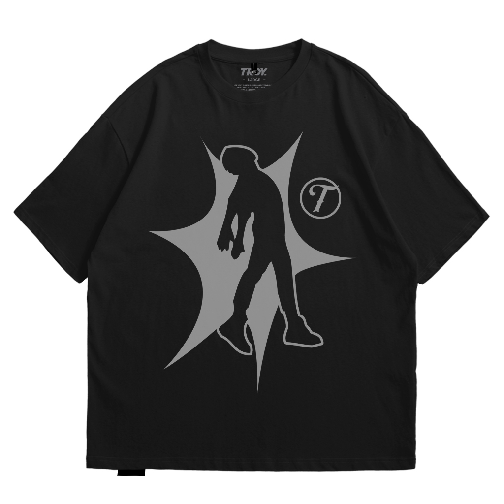 Jual Troy Company Tshirt Oversize Black People Fly - Kaos Oversize ...