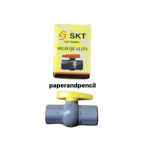 Jual Ball Valve Ballvalve SKT / Stop Kran SKT PVC MURAH 1/2” 3/4” | Shopee Indonesia