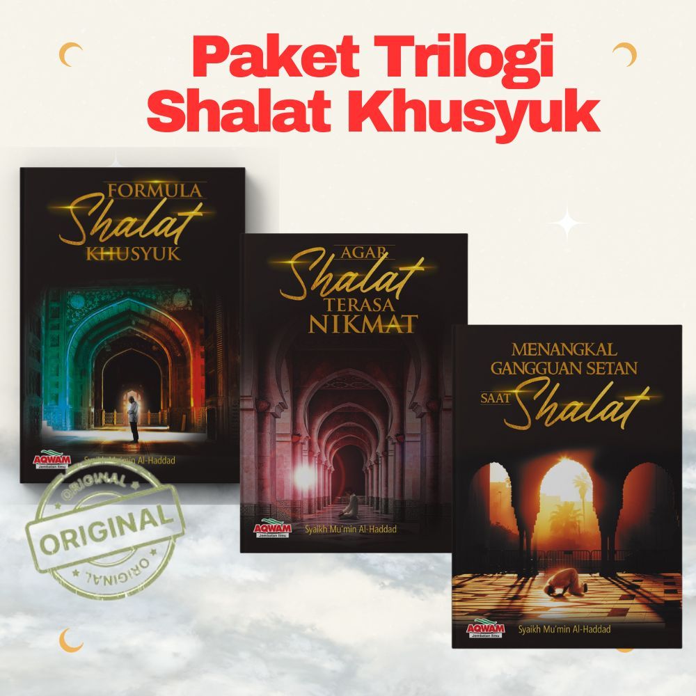 Jual Promo Paket Buku Trilogi Shalat Khusyuk Hitam 3 Jilid Lengkap | Shopee Indonesia