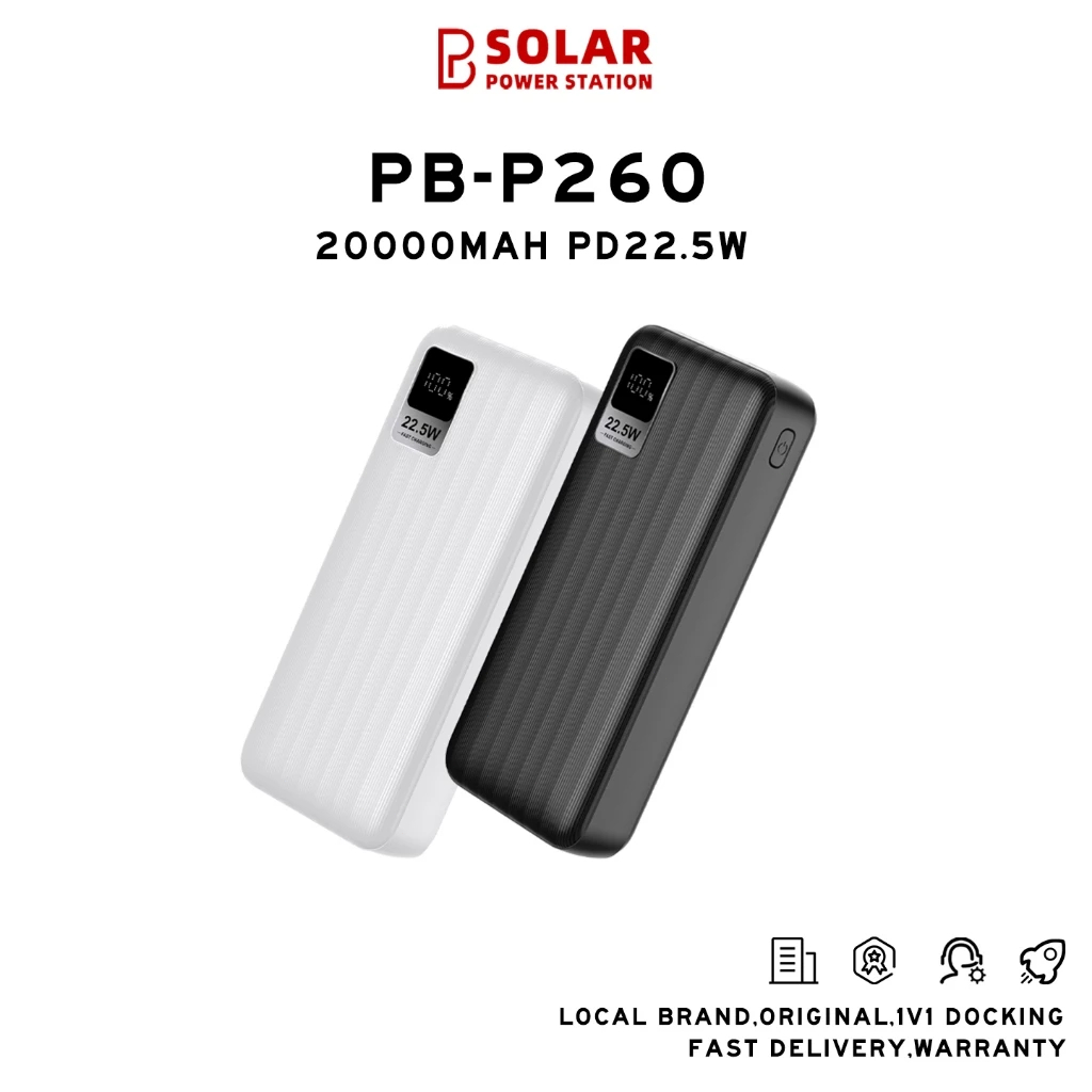 Jual PB SOLAR Powerbank Fast Charging Portabel (20000mAh) | Shopee ...