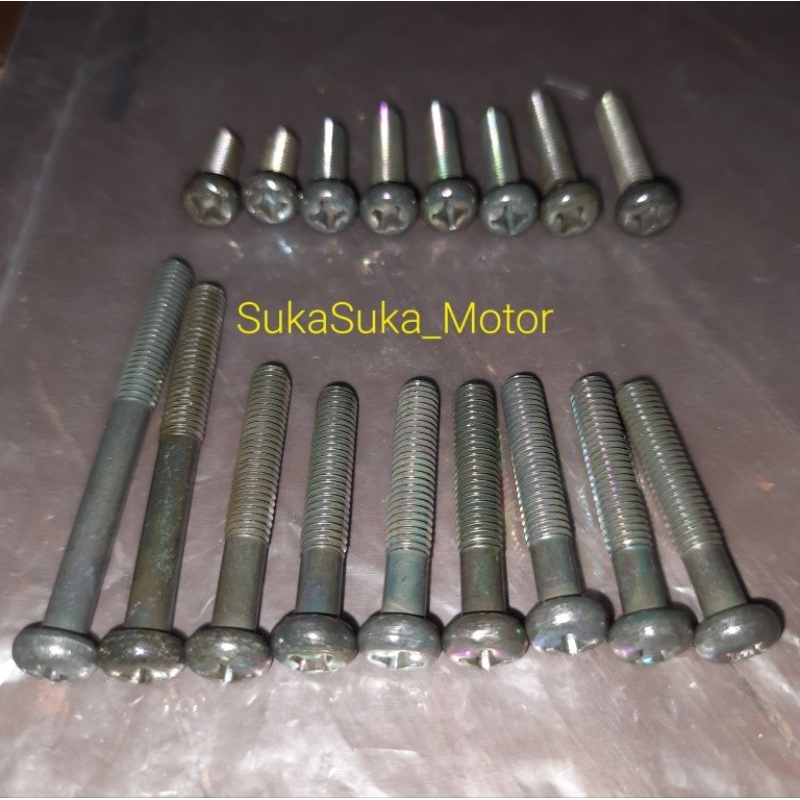 Jual Baut Baud Kalter calter Bak Mesin Rx King Rxking Set Kanan Kiri Original Nos | Shopee Indonesia