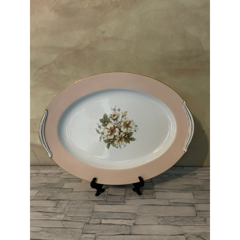 Jual (ukuran M) Lodor piring saji vintage flower bunga RC JAPAN jepang second preloved keramik ...