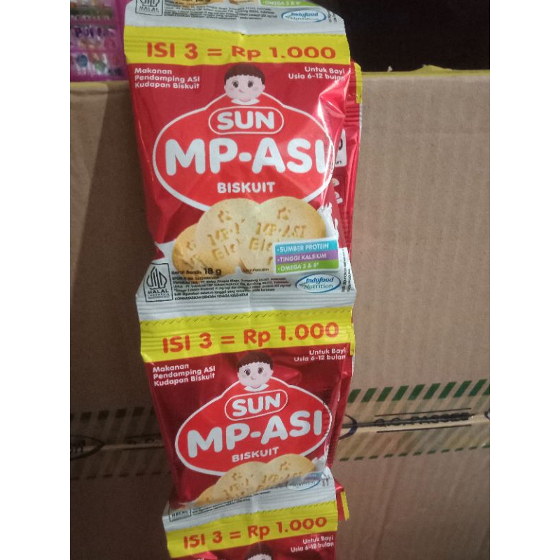 Jual sun mp-asi biskuit 18g (per 10 sachet) | Shopee Indonesia