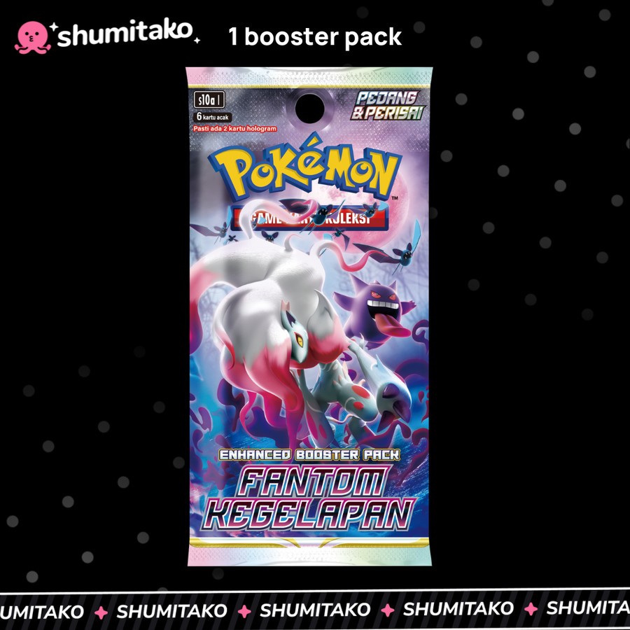 Jual Kartu Pokemon TCG Indonesia Fantom Kegelapan S10a Booster Pack ...