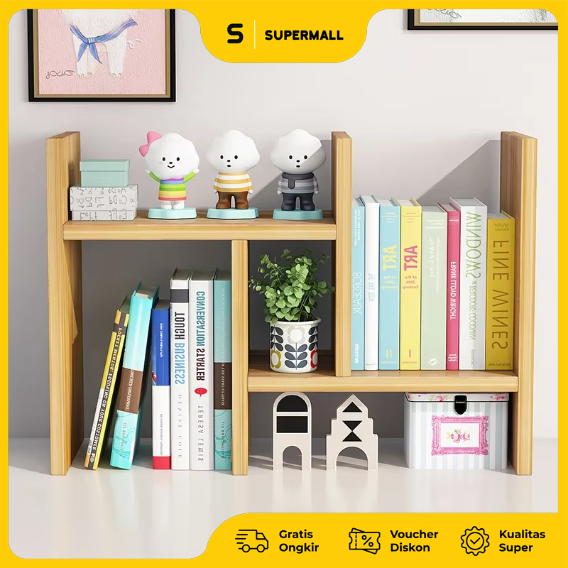 Jual Supermall Rak Buku Serbaguna - Rak Buku DIY | Rak Buku Meja ...