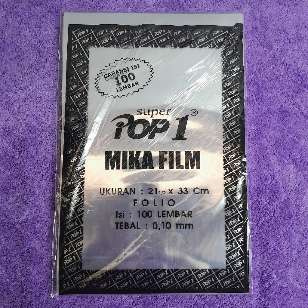 Jual (1Pack) Plastik Mika Film cover POP One Mika jilid buku TEBAL 0.10 | Shopee Indonesia