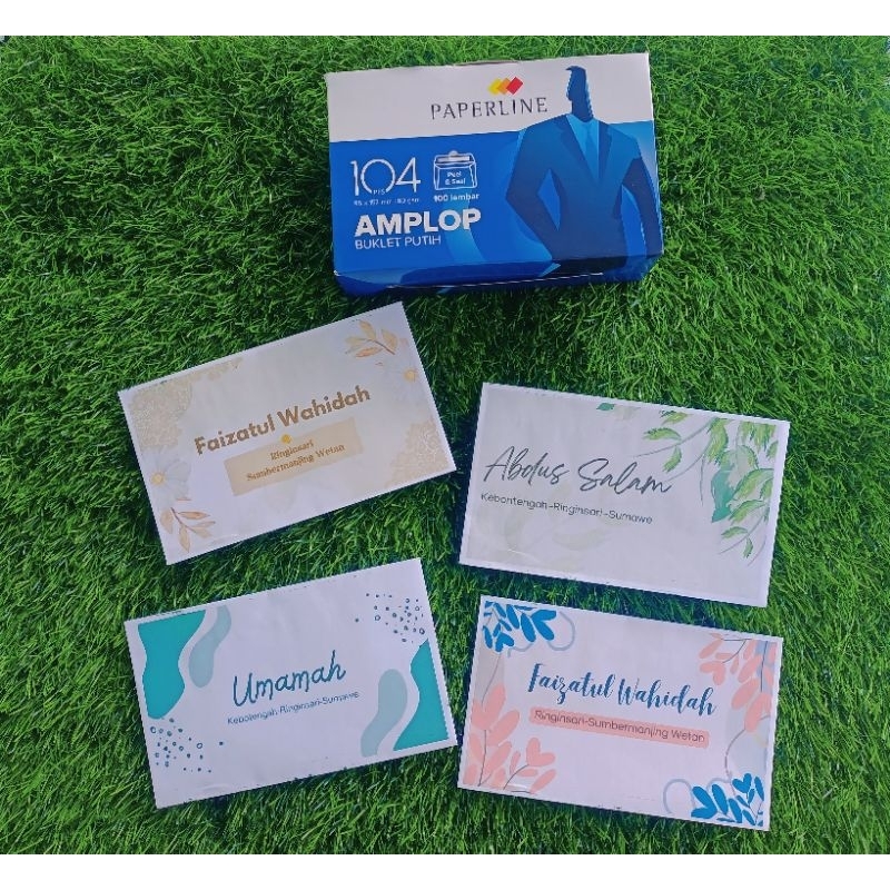 Jual Amplop nama + perekat ukuran kertas 80 gsm baca deskripsi | Shopee ...