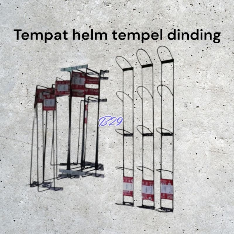 Jual rak helm dinding, tempat helm dinding muat 3 | Shopee Indonesia