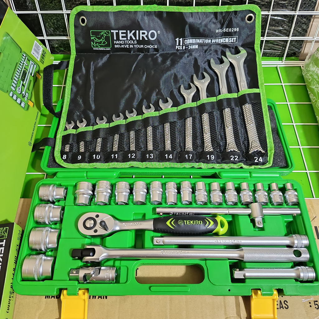 Jual TEKIRO Kunci Lengkap Full Set / Alat Kunci Socket Bengkel Komplit Kunci Ring Pas Set ...