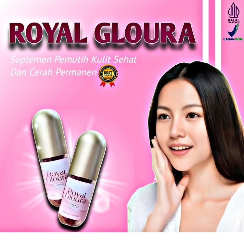 Jual Royal Gloura Suplemen Pemutih Kulit Badan Extra Whitening Booster ...