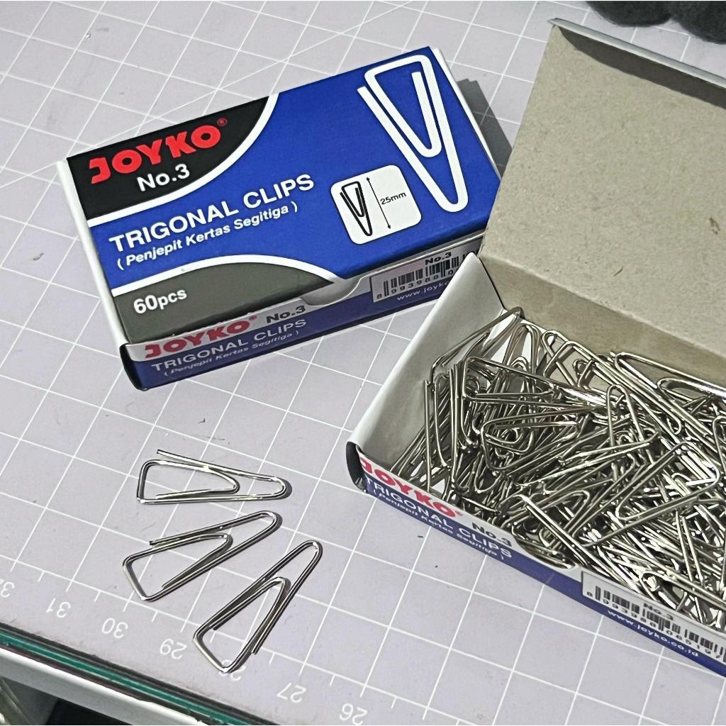 Jual (NO 3 - JOYKO) Paper Clip / Penjepit Kertas Trigonal (KLIP KERTAS ...