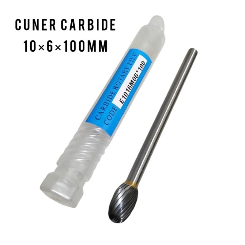 Jual mata cuner tuner 10×6×100mm carbide rotary burr mata porting ...