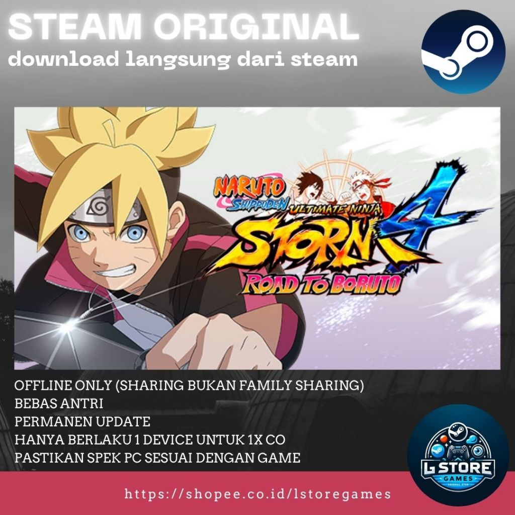Jual NARUTO Ultimate Ninja STORM 4 Road to Boruto PC Sharing Original ...