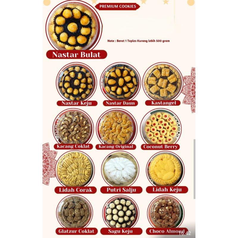 Jual Kue kering premium / kue kering lebaran enak murah / kue nastar kue kacang kue putri salju ...