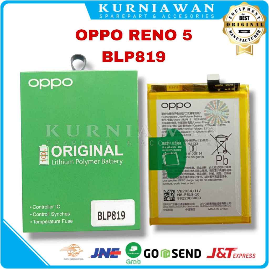 Jual Baterai Reno 5 4G Reno 6 4G Reno 5Z BLP819 BLP 819 Batrai Batre ...