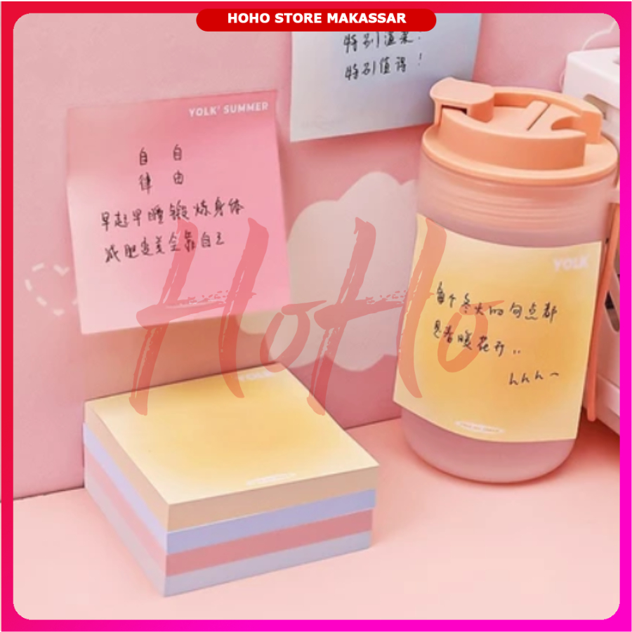 Jual Sticky Notes Gradasi Warna Pastel Memo Tempel Catatan Pengingat ...