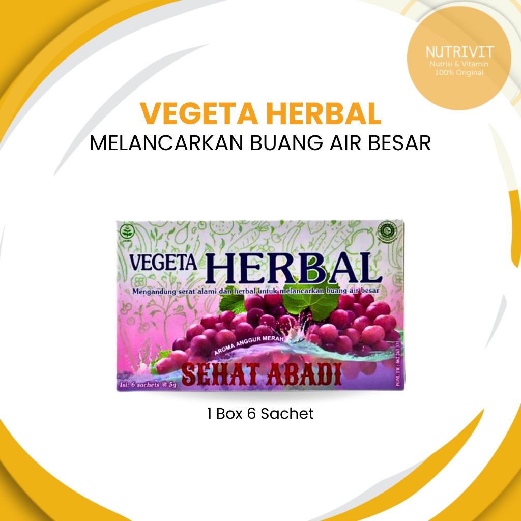 Jual VEGETA HERBAL ANGGUR 6 SACHET | Shopee Indonesia