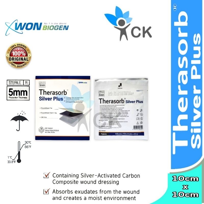 Jual Therasorb Silver Plus - 10cmx10cmx0,5cm - dengan kandungan silver ...