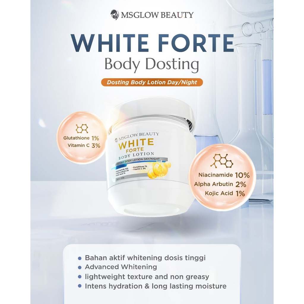 Jual WHITE FORTE BODY LOTION ( HB DOSTING ) | Shopee Indonesia