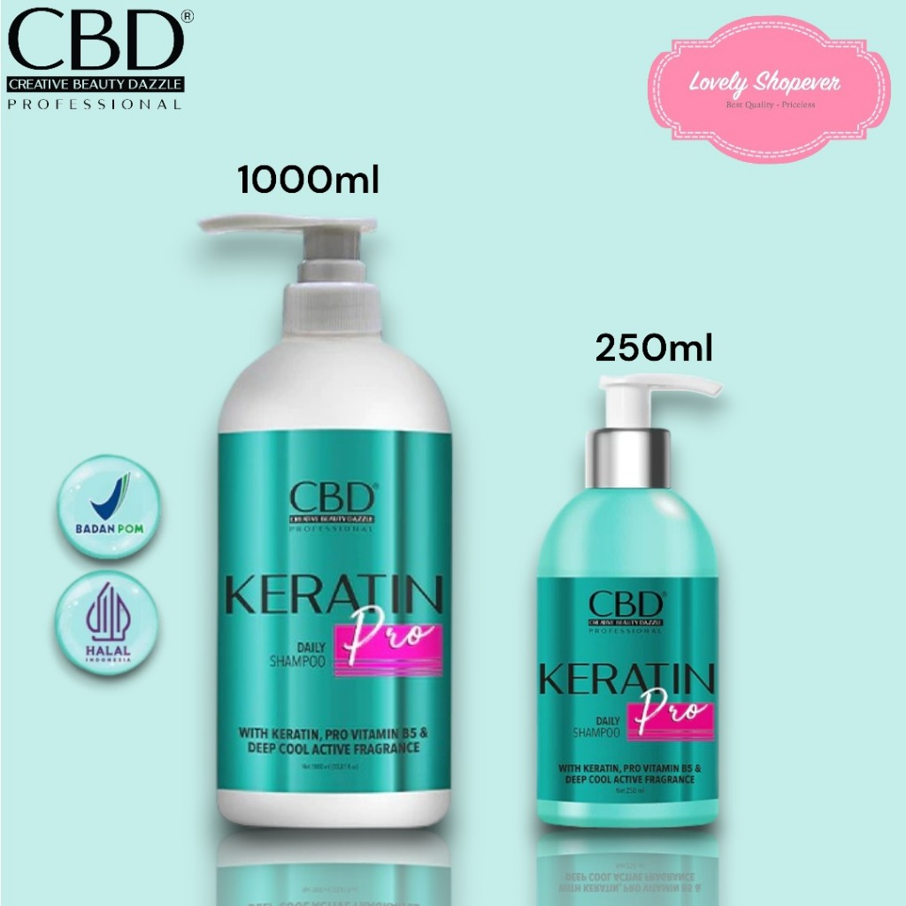 Jual CBD Professional - Keratin Pro Daily Shampoo 250 ml 1000 ml ...