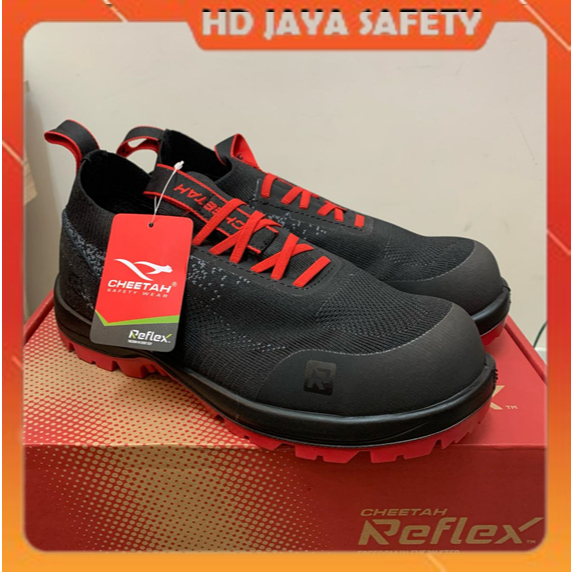 Jual Sepatu Safety Cheetah Reflex 8084 Bold Red Solegard - Safety Shoes ...