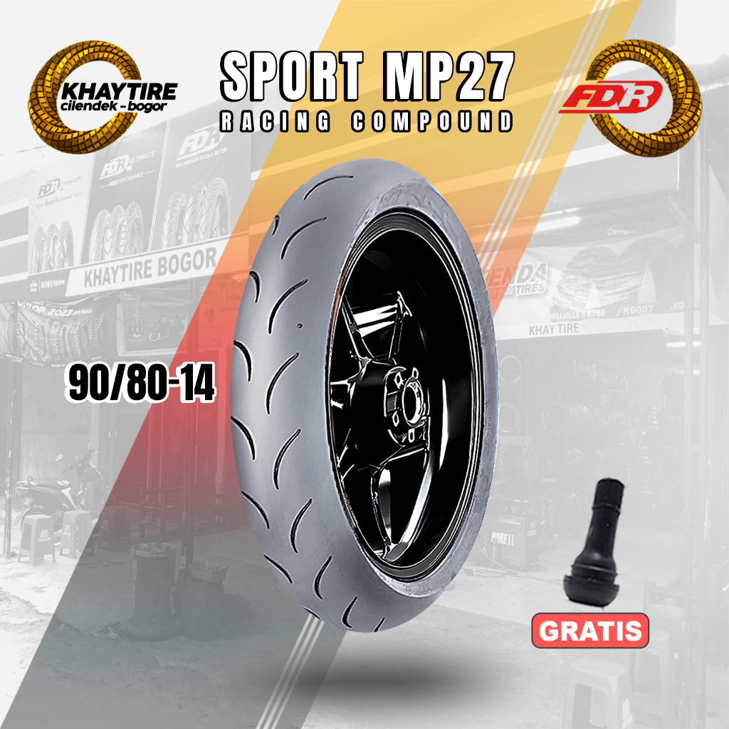 Jual Ban Motor Racing Compound FDR SPORT MP27 90/80 Ring 14 Tubeless | Shopee Indonesia