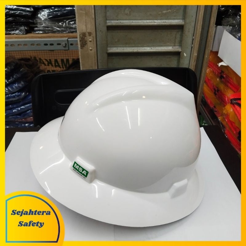 Jual Helm Safety MSA Full Brim PUTIH Fastrack Original - Helm Safety ...