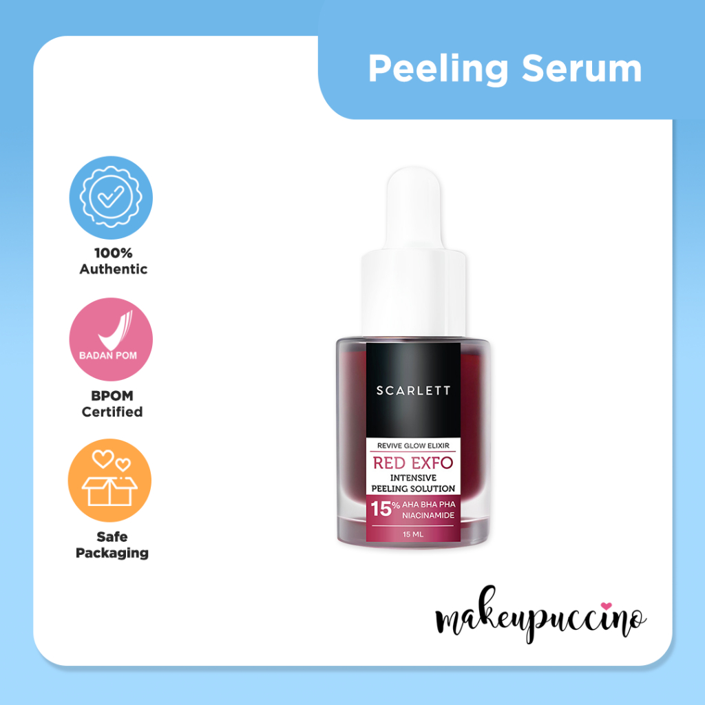 Jual Scarlett Revive Glow Elixir Red Exfo Intensive Peeling Solution ...