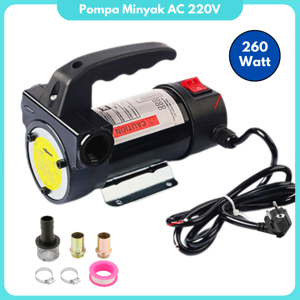 Jual Pompa Minyak AC 220V Mesin Sedot Solar Electric Transfer Pump ...