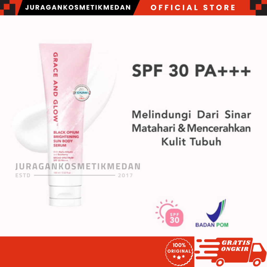 Jual GRACE AND GLOW BRIGHTENING SUN LOTION BODY SERUM SPF 30 PA ...