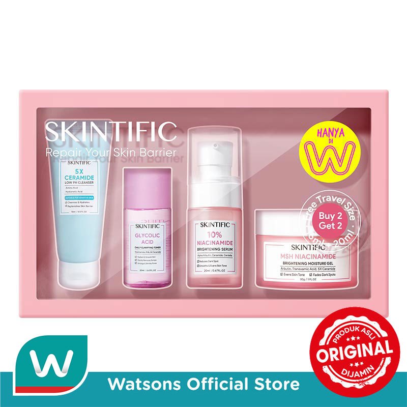 Jual Skintific Watsons Bundle: Skintific X Watsons Brightening Kit ...