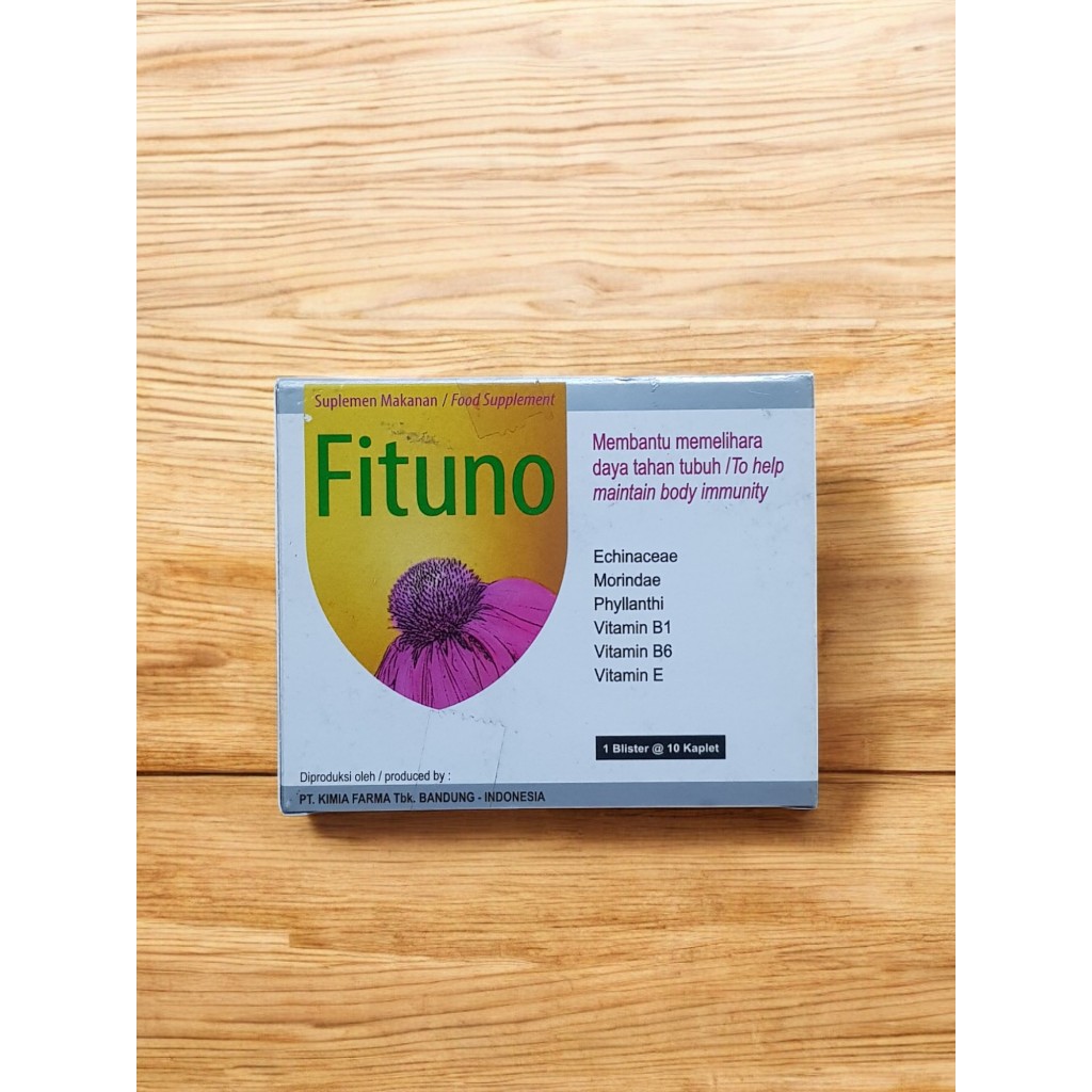 Jual (Exp Mei 2025) Fituno 1 Blister 10 Kaplet Membantu memelihara daya ...