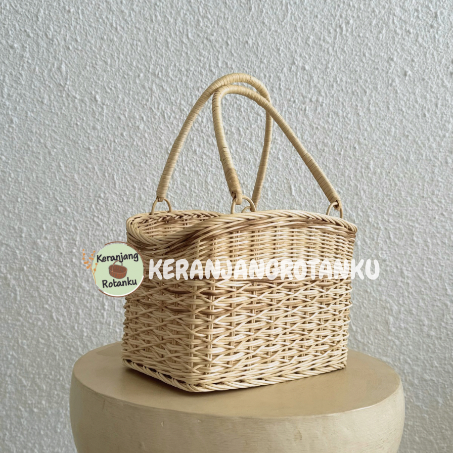 Jual Keranjang Rotan Persegi Panjang Tas 28x18x20 | Shopee Indonesia