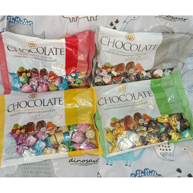 Jual Aksu Turki 300 Gram Coklat Krema Dolgulu Kokolin Cream Filled ...