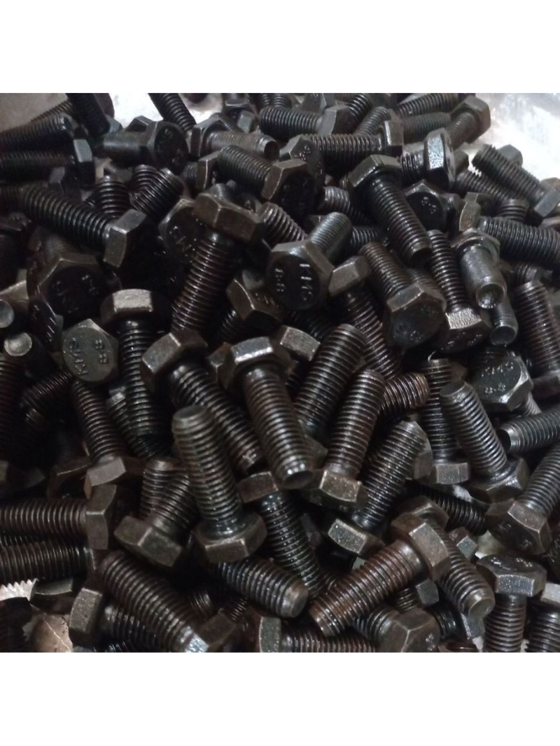 Jual baut mur m12×35 baut mur baja hitam grade 8.8 12mm panjang 3.5cm | Shopee Indonesia