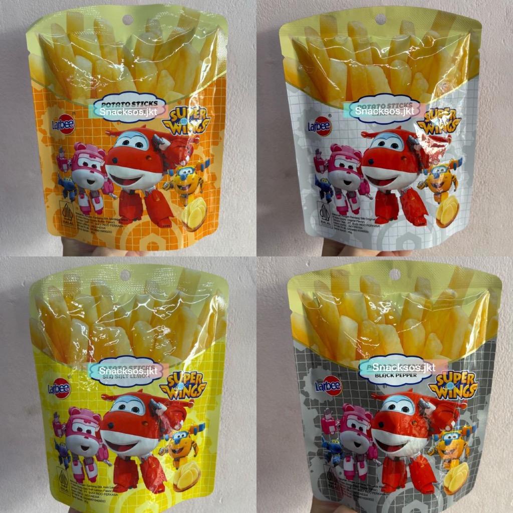 Jual LARBEE SUPERWINGS POTATO STICK ORIGINAL / SEA SALT LEMON/ BLACK ...
