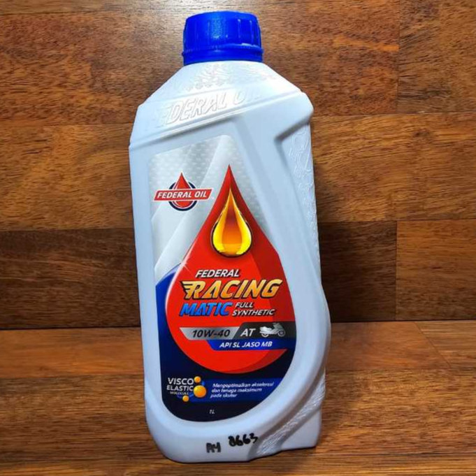 Jual OLI MESIN FEDERAL RACING MATIC 1 LITER FULL SYNTHETIC 10W 40 API ...