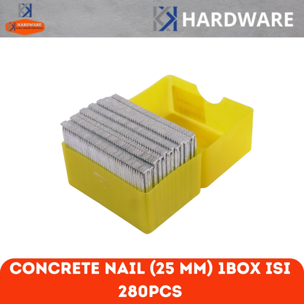Jual Paku Beton Staples 25mm Concrete Nail Nailer Refill ST25 | Shopee ...