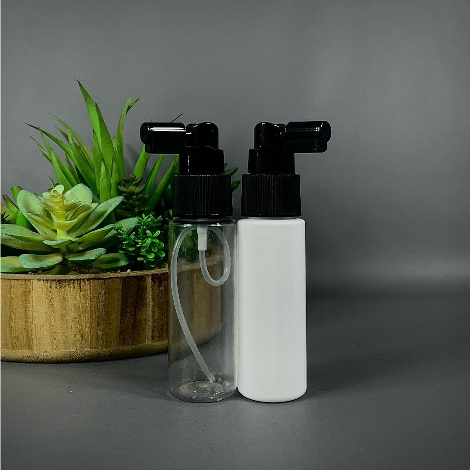 Jual Botol Spray 50 Ml / Botol Pet 50 Ml RF - Tutup Spray Long Nozzel Hitam | Shopee Indonesia