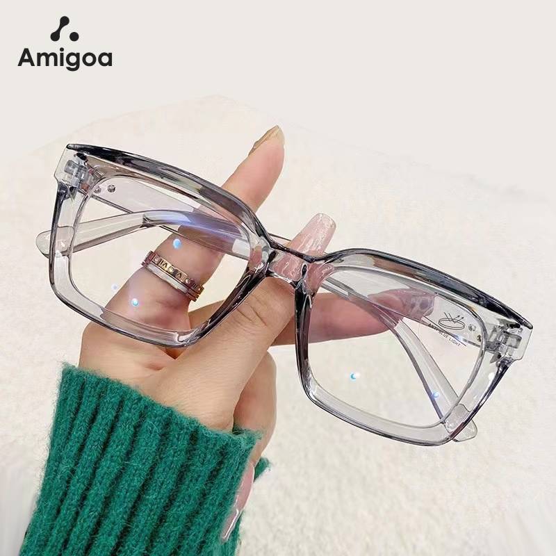 Jual AMIGOA Kacamata Anti Cahaya Biru Kacamata Bingkai Persegi ...