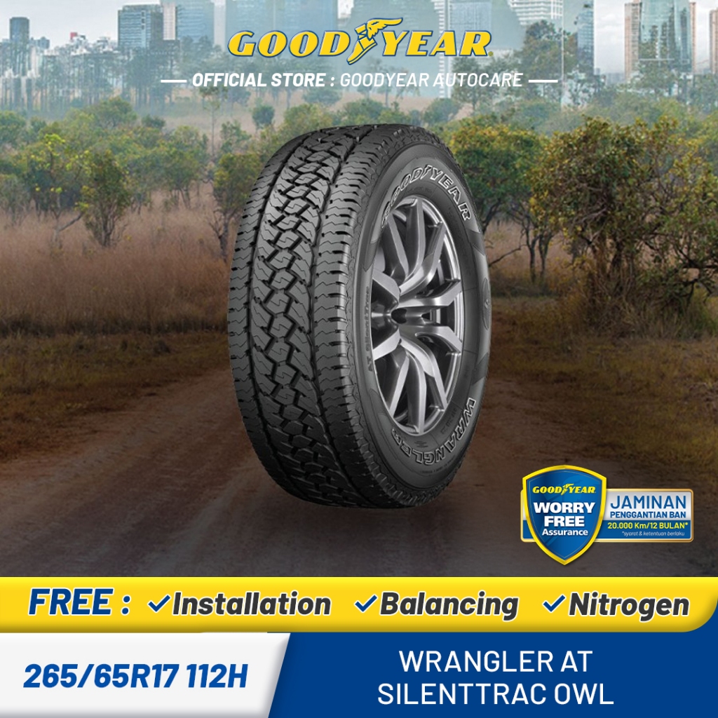 Jual Ban Goodyear 265/70R16 112H Wrangler AT SilentTrac OWL | Shopee ...