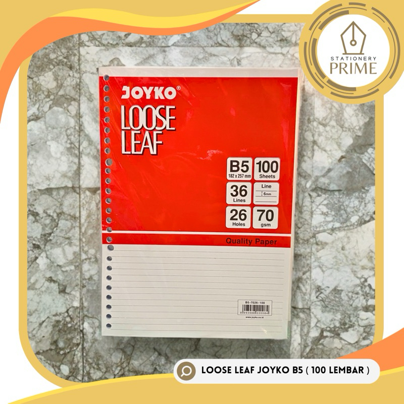 Jual Loose Leaf / Kertas Isi File Binder Joyko B5 isi 100 | Shopee Indonesia