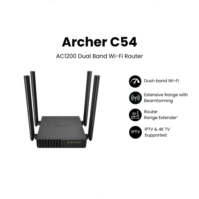 Jual TP-Link Archer C54 AC1200 Dual Band Wi-Fi Router | Shopee Indonesia